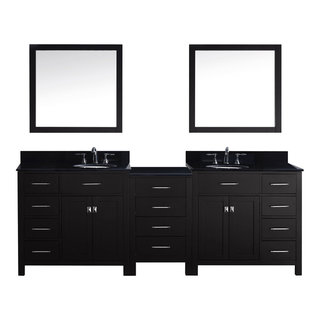 Caroline Estate 60" Double Vanity, Polished Chrome, Round, Double ...