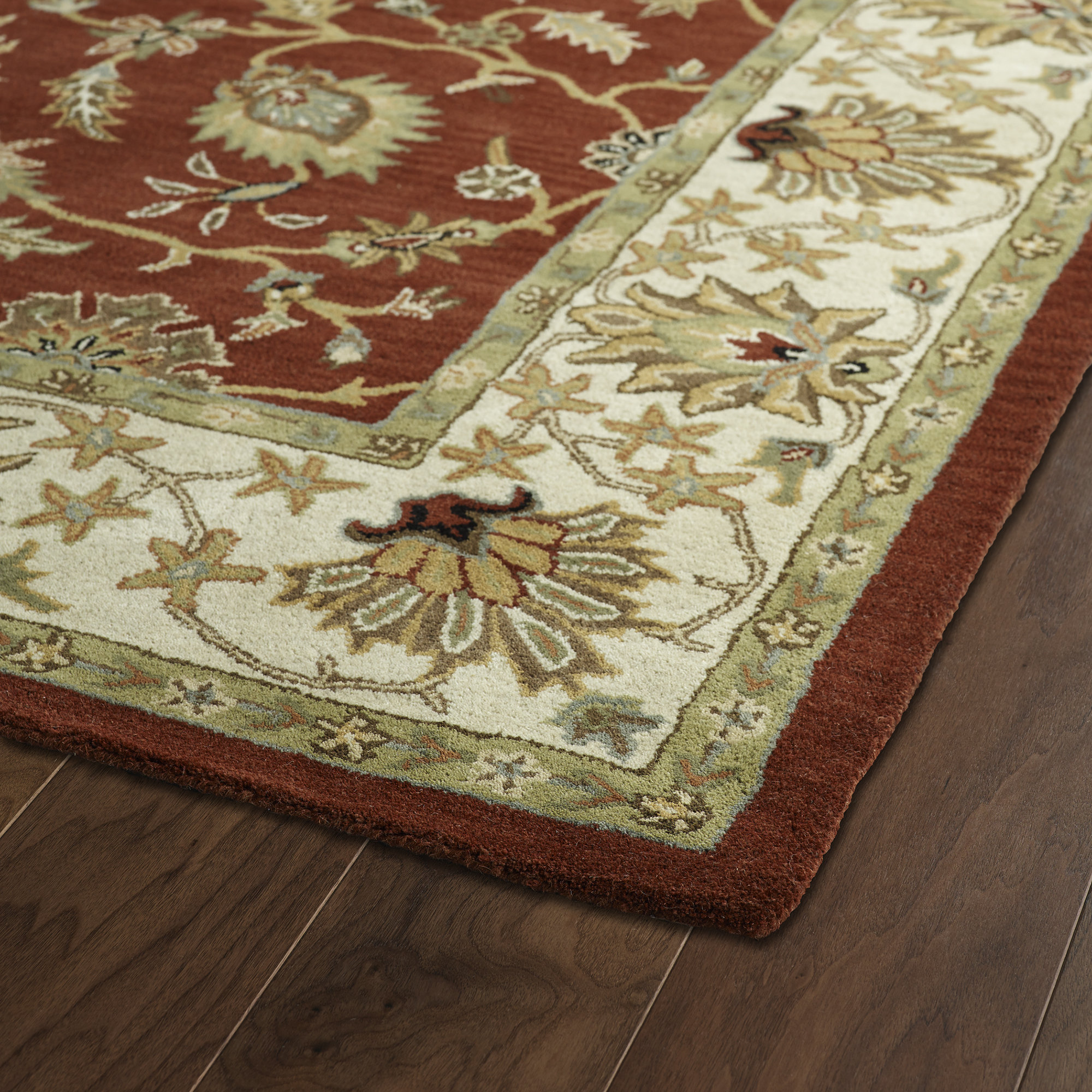 Kaleen Taj Collection Dark Rust Area Rug 5'x7'9" - Traditional - Area ...