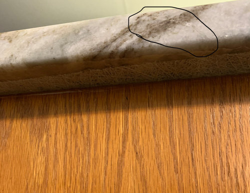 Help! Fissure or crack in granite countertop