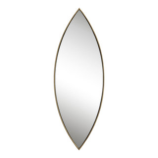 Ellipse Wall Mirror, Antiqued Golden Bronze - Transitional - Wall ...