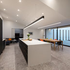 True Handleless Matt Graphite and Copper Kitchen - Modern - Kitchen ...