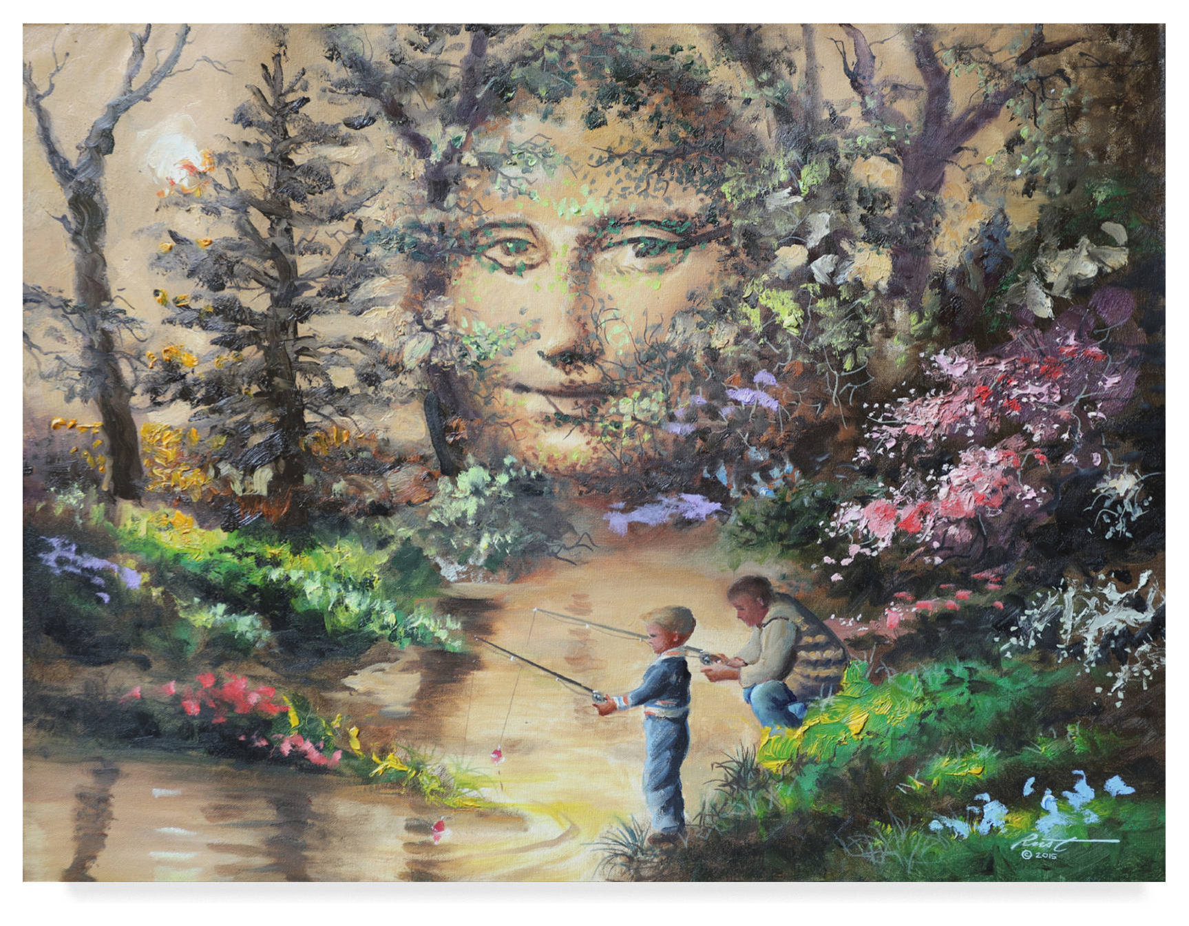 "The Art Of Fishing Illusion" by D. Rusty Rust, Canvas Art, 47"x35 ...