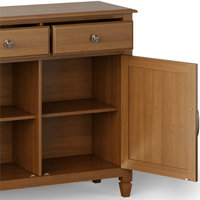 Simpli Home Connaught 2 Door Solid Wood Entryway Console Table in ...