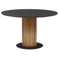 Modern Pedestal Dining Table | OROA Ironville - Contemporary - Dining ...