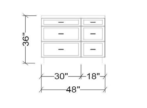 Drawer Size Configurations (kitchen)