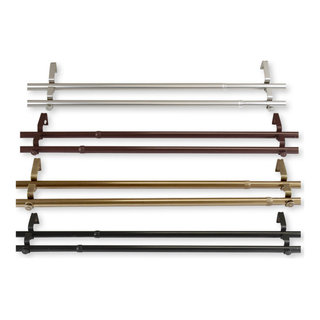 13/16" Double Curtain Rod, 120-170" - Transitional - Curtain Rods - by ...