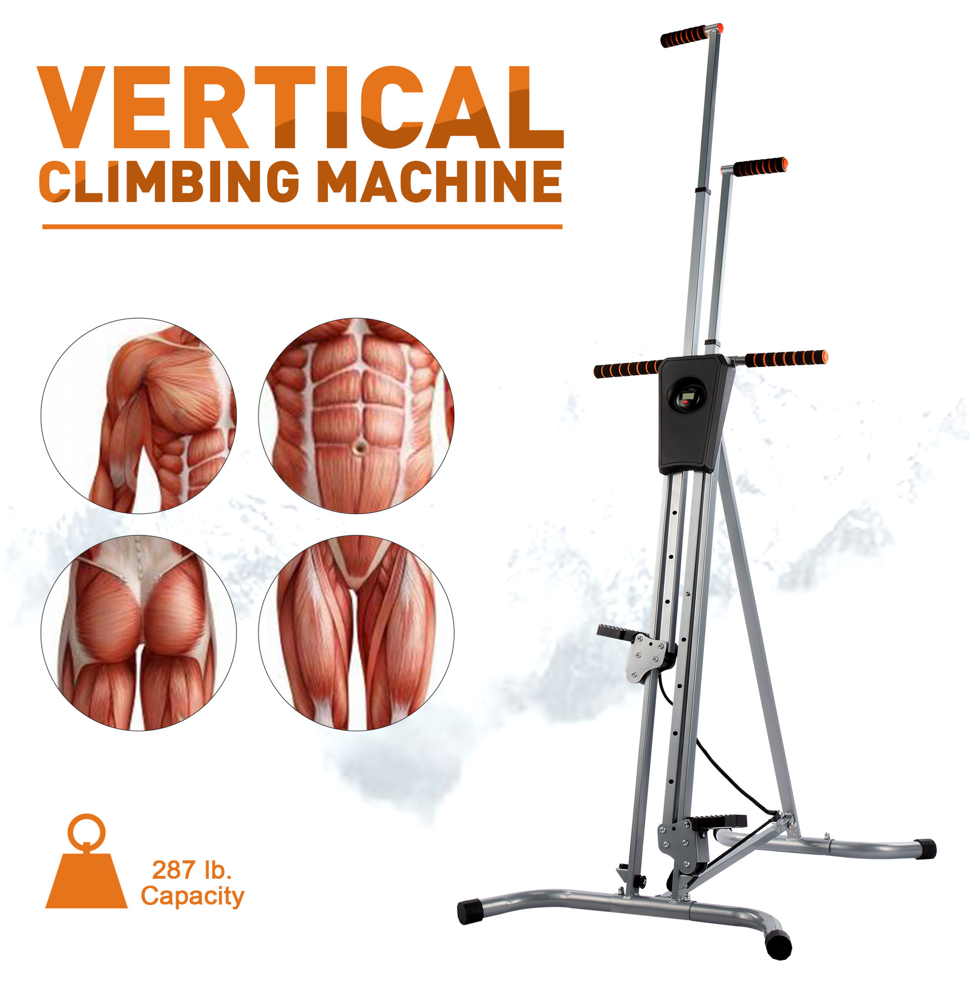 Folding Vertical Stair Climber Exercise Machine - Contemporary - Home ...