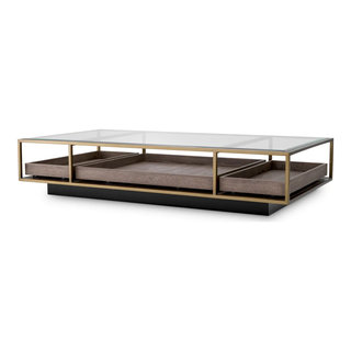 Modern Rectangular Coffee Table, Eichholtz Roxton - Contemporary ...