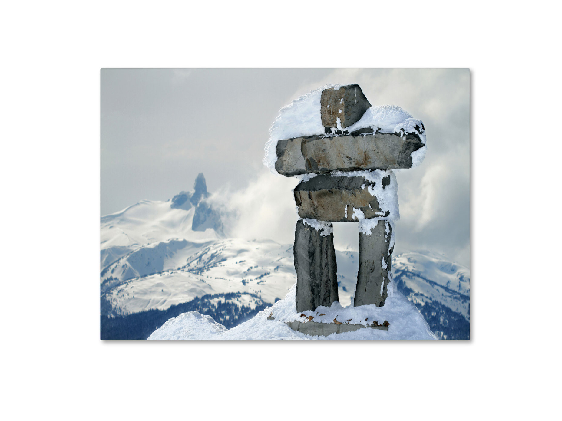 'Whistler Inukshuk' Canvas Art by Pierre Leclerc, 16" x 24 ...