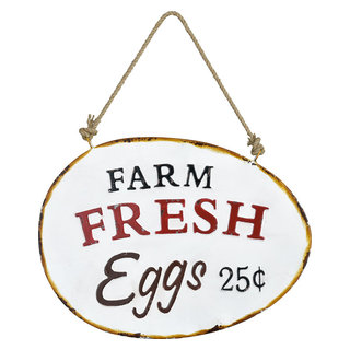 Pomeroy 917325 Fresh Eggs Wall Charm - Farmhouse - Novelty Signs - by ...