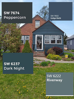 Exterior colors for red brick, ranch house? | Houzz Forum