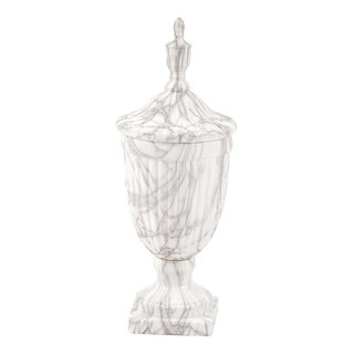 Faux Marble Urn, Large - Traditional - Decorative Jars And Urns - by ...