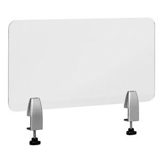 Clear Acrylic Desk Partition, 23"W x 0.25"D x 12"H - Modern - Kitchen ...