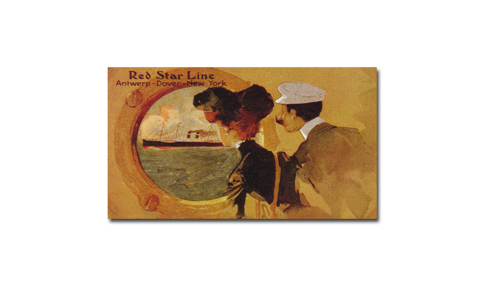 'Red Star Line' Canvas Art, 18" x 32" - Traditional - Prints And ...