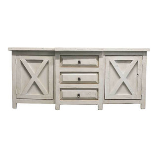 Maddison Farmhouse Bathroom Vanity, 80"x20"x32" - Farmhouse - Bathroom ...