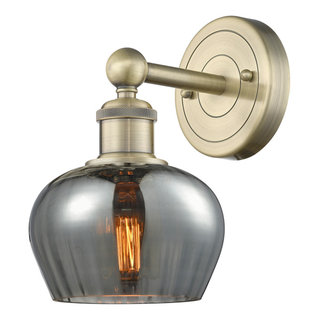Edison Fenton 1-Light 7" Sconce, Antique Brass Finish - Industrial ...