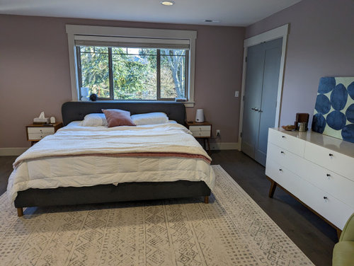 Lighting suggestions for off center bed | Houzz Forum