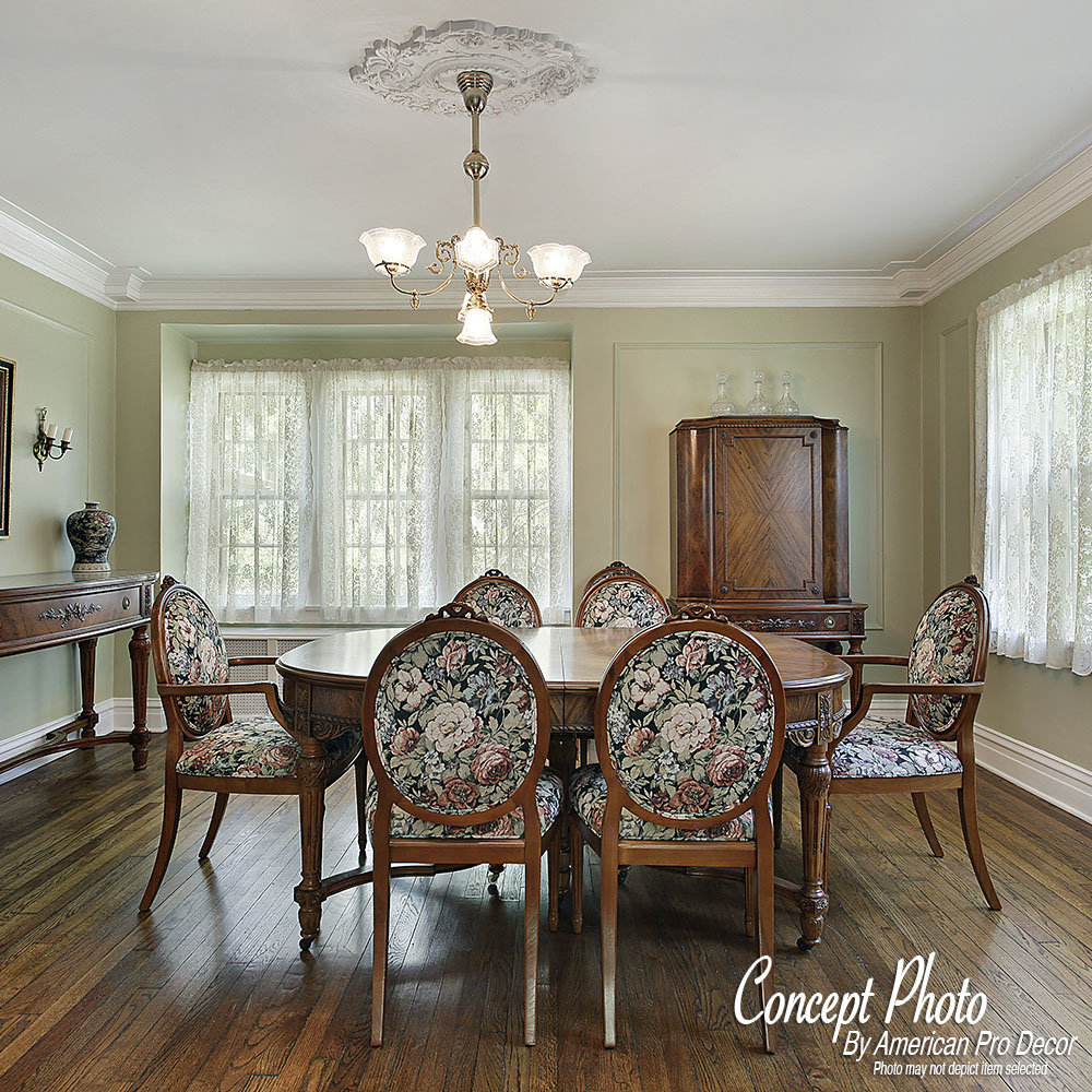 Floral Oval Ceiling Medallion - Traditional - Ceiling Medallions - by ...