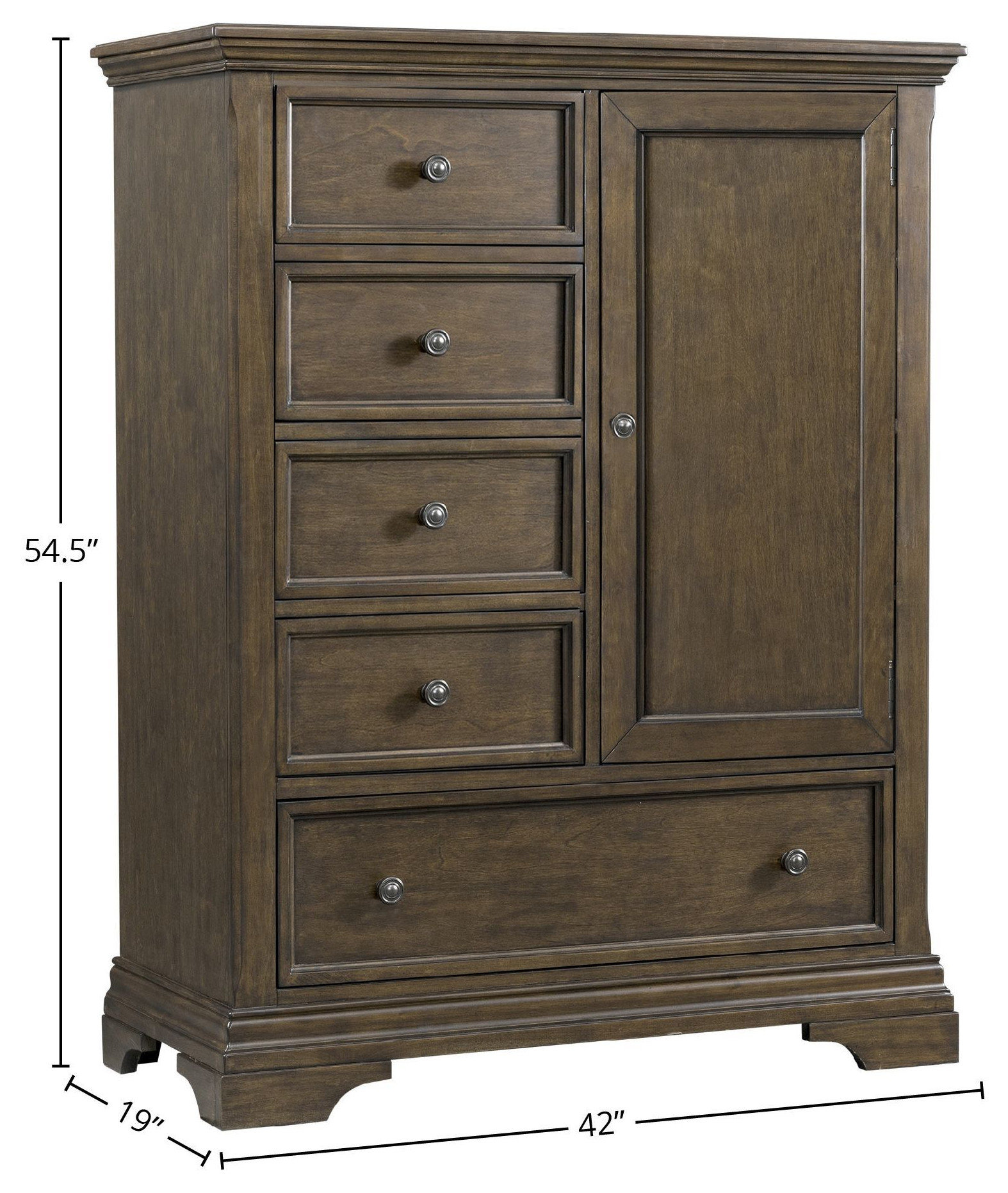 Olivia Wood Chifferobe - Traditional - Armoires And Wardrobes - by ...