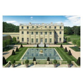 Benham Park - 3D renders - Farmhouse - Exterior - Berkshire - by ...