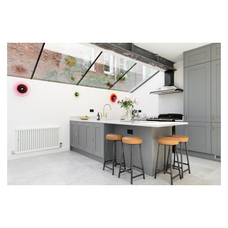 A side infill extension in Haringey - Industrial - Kitchen - London ...