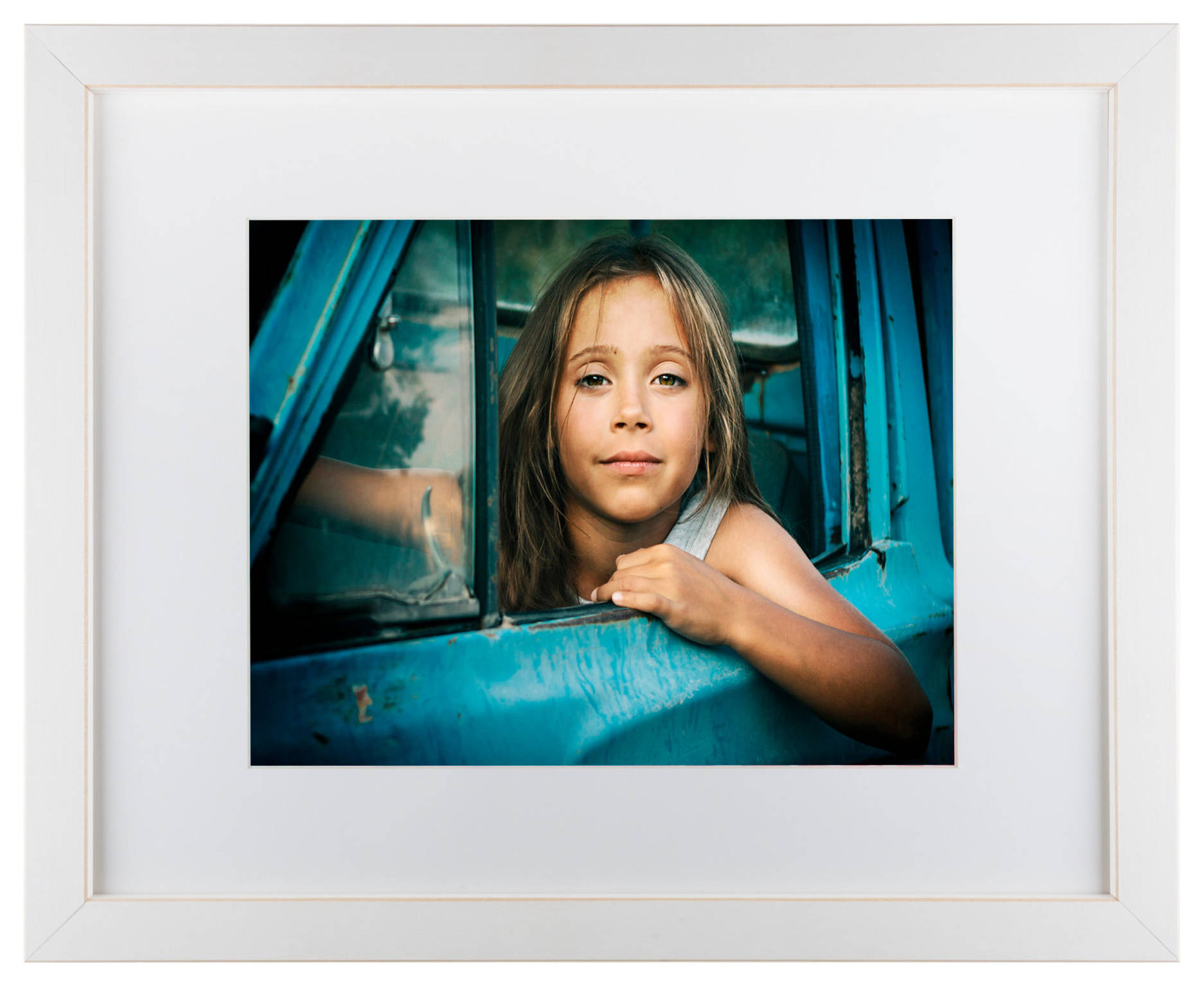"Road Story" by Alex Gusev, Matted Framed Art, 11"x14" - Contemporary ...