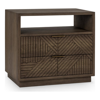 Santa Clara 2-Drawer Wood Night Stand - Transitional - Nightstands And ...