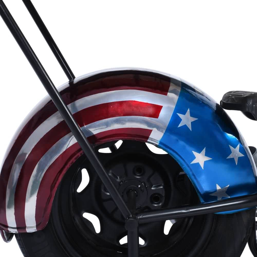 70 Patriotic American Flag Motorcycle Bar Console Table with Storage ...