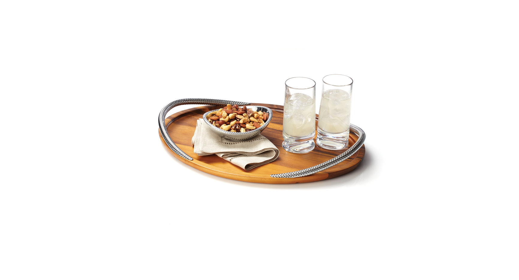 Nambé 19" Braid Serving Tray - Contemporary - Serving Trays - by Unique ...