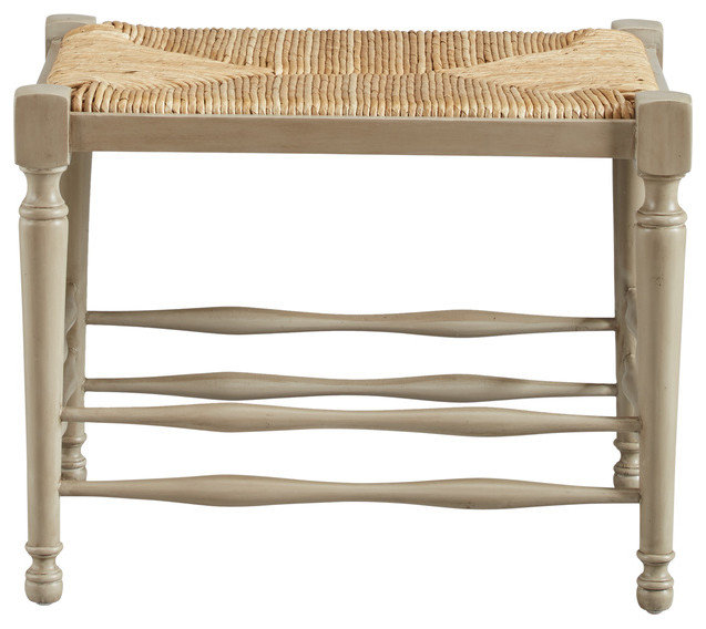 Single Seat Reed Bench - Beach Style - Vanity Stools And Benches - by ...