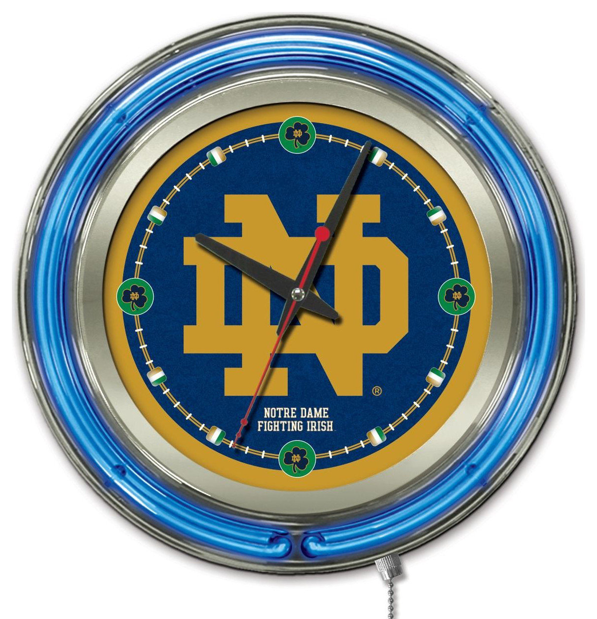 Holland Clk15 Notre Dame ND 15" Double Neon Wall Clock - Contemporary ...