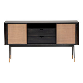 Miriam 59" Sideboard, Natural Wicker - Tropical - Buffets And ...