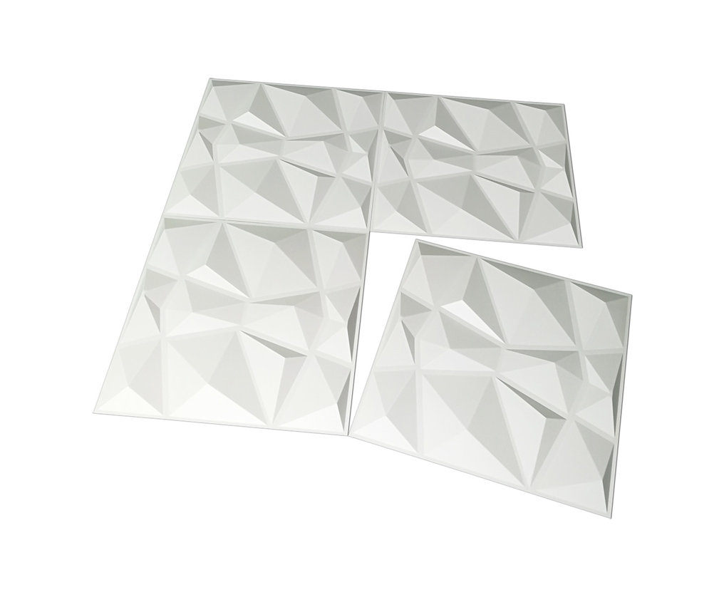 Decorative 3D Plastic Wall Panels in Modern Wall Design, 19.7"x19.7 ...