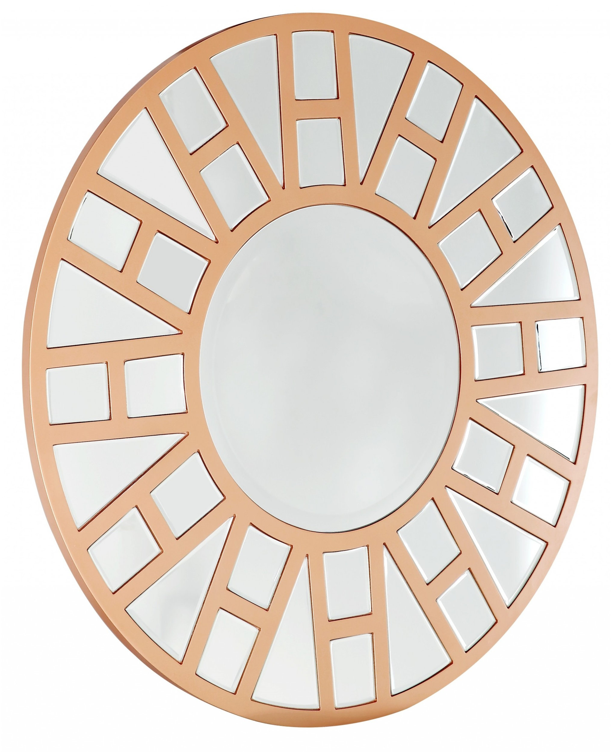 Gold Geometric Mirror - Contemporary - Wall Mirrors - by UStradeENT LLC ...