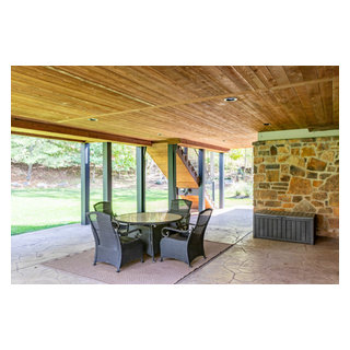 Covered Deck with Screen Room and Custom False Truss - Deck - St Louis ...