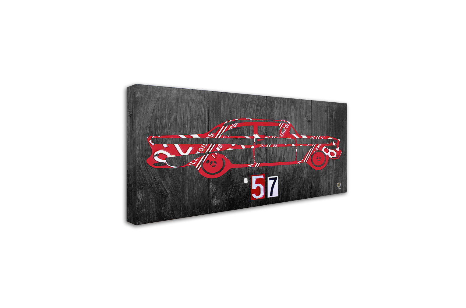 "57 Chevy License Plate Art" Canvas Art by Design Turnpike, 10"x19 ...