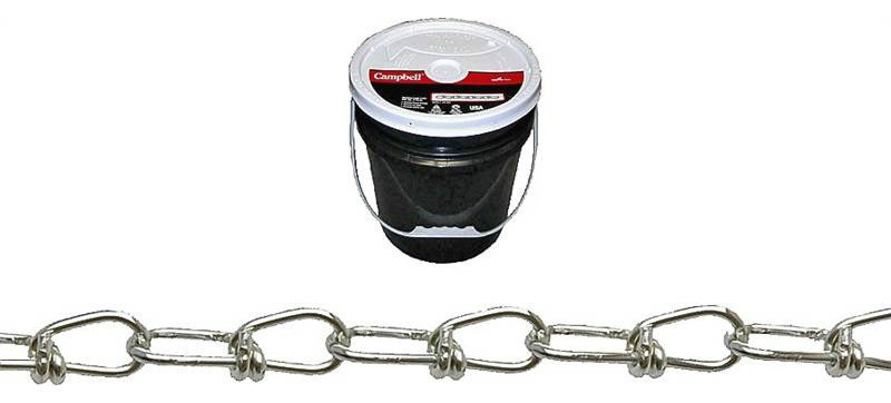 Campbell® 0752023 Double Loop Chain, 350', Zinc Plated - Traditional ...