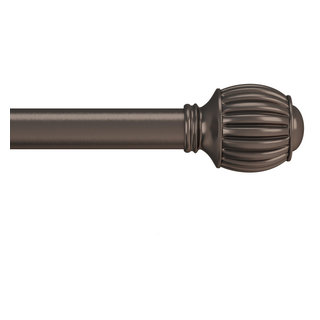 1" Curtain Rod 66-120-Inch - Traditional - Curtain Rods - by Trademark ...