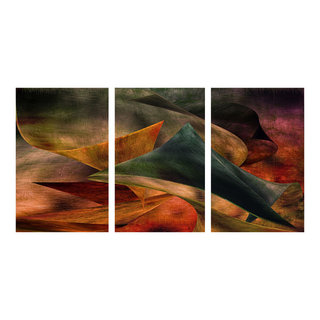 Triptych Art - 3 Panel Wall Art - Contemporary Modern Wall Decor, 36x20 ...