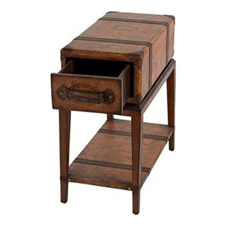 Butler Specialty Company, Vasco Old World Map Side Table, Brown - Side Tables And End Tables ...