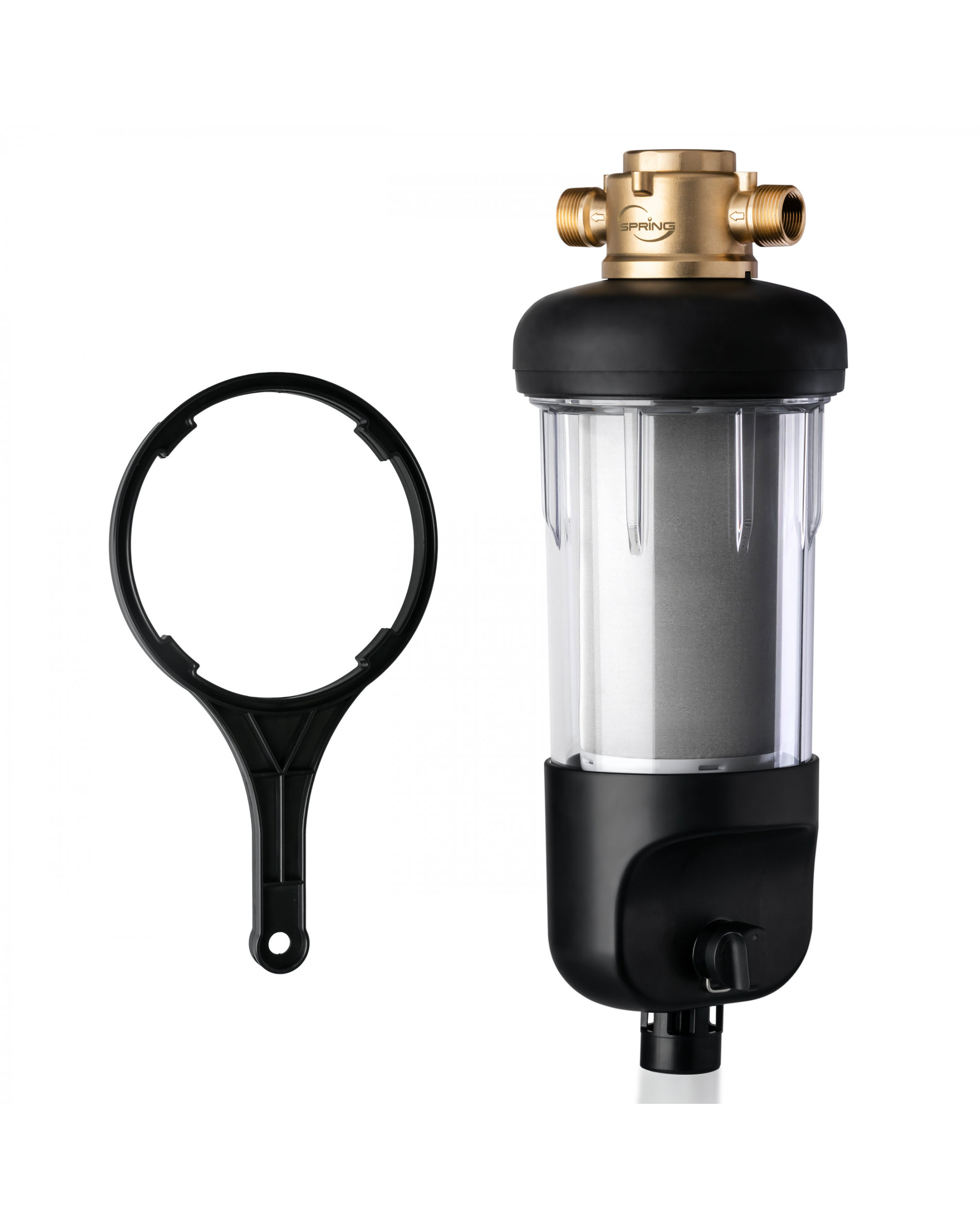 iSpring WSP50J Reusable Whole House Spin-Down Sediment Water Filter ...