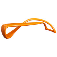 Modern Orange Mobius Bench, 75"Lx28.5"Wx19"H - Contemporary - Accent ...