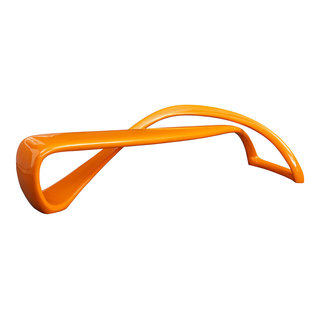 Modern Orange Mobius Bench, 75"Lx28.5"Wx19"H - Contemporary - Accent ...