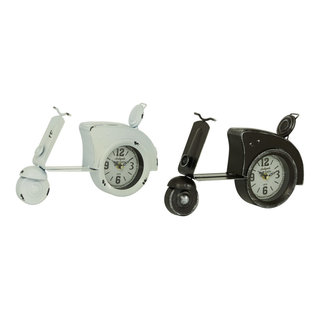 Metal Country Cottage Clock 92272 - Farmhouse - Desk And Mantel Clocks ...