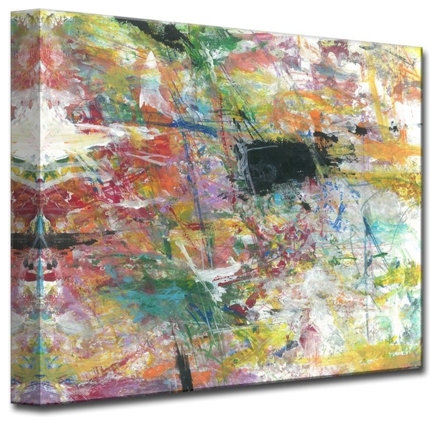 Max+E 'Technicolor Space' Canvas Art Print, 20"x30" - Contemporary ...