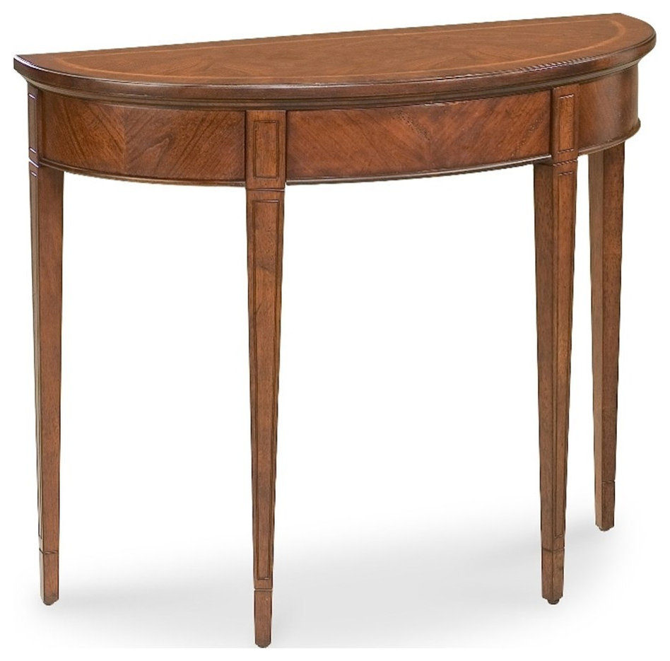 Butler Specialtycompany Hampton Demilune Wood Console Table - Cherry ...