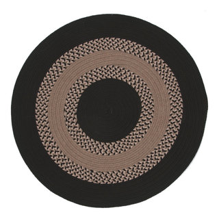 Colonial Mills Corsair Banded Round Braided Rug, 15x15 - Contemporary ...