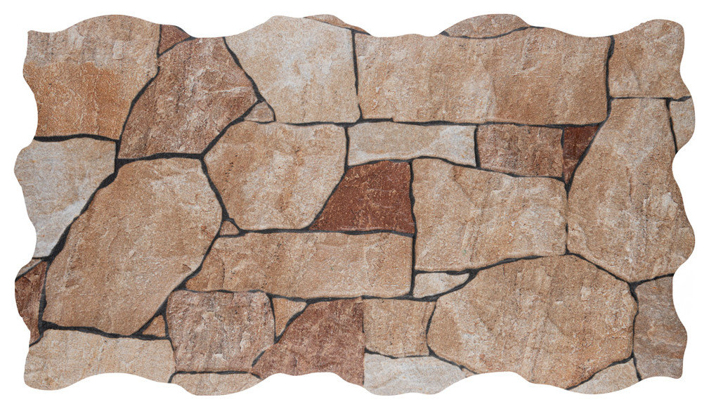 Andorra Ocre Ceramic Wall Tile - Traditional - Wall And Floor Tile - by ...