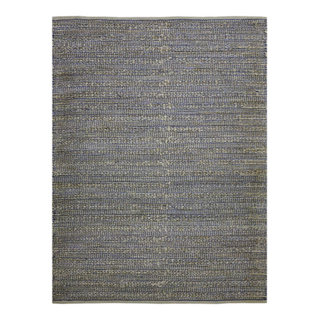 Naturals Sinclair Navy Organic Jute/Cotton Flatweave Area Rug, 8'x10 ...