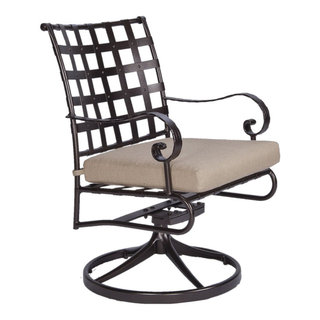 Classico Swivel Rocker Dining Chair - Mediterranean - Outdoor Gliders ...
